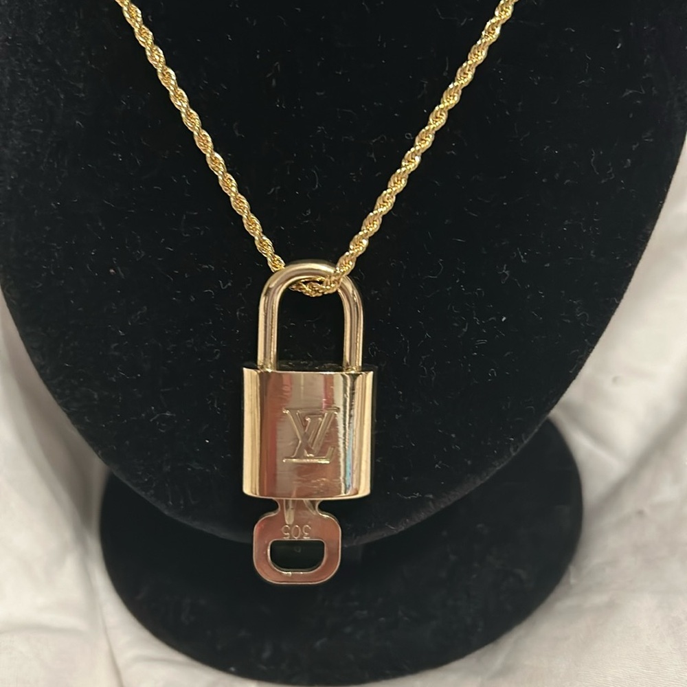 Authentic Louis Vuitton Lock And Key Gold Color With … - Gem